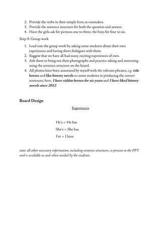 Lesson Plan Experiences | PDF