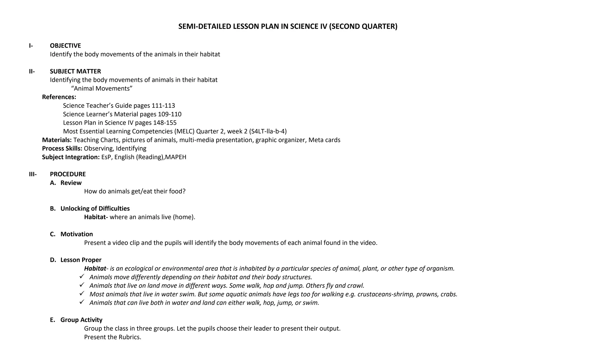 Lesson Plans in Science.docx