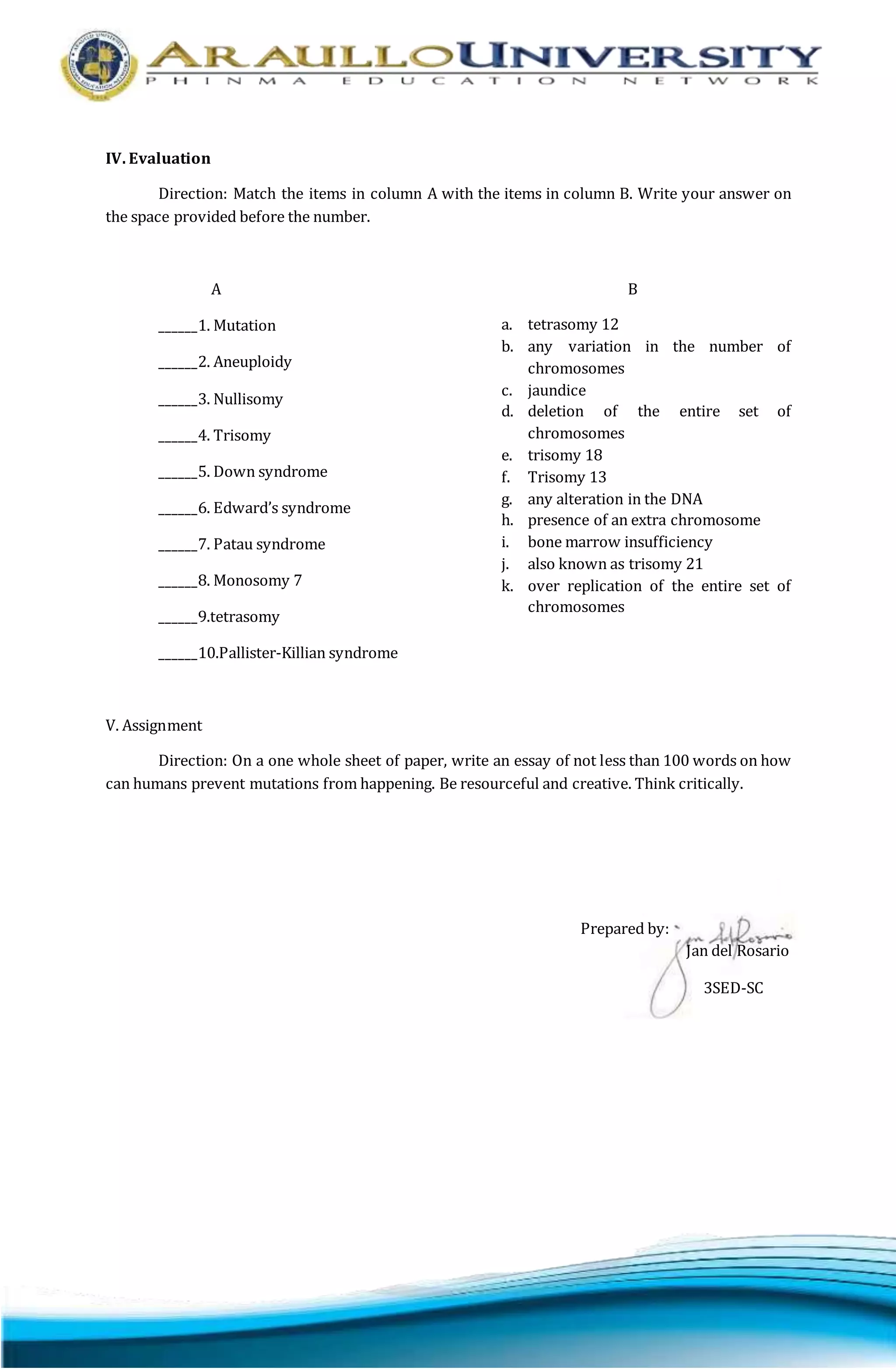 Semi-detailed Lesson Plan in Science(MutationV2StudentCentered) | DOCX