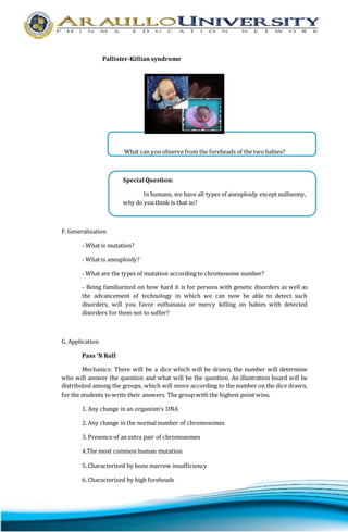 Semi-detailed Lesson Plan in Science(MutationV2StudentCentered) | DOCX ...