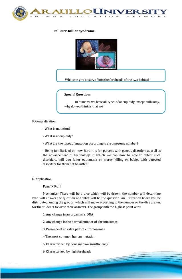 Semi-detailed Lesson Plan in Science(MutationV2StudentCentered) | DOCX ...