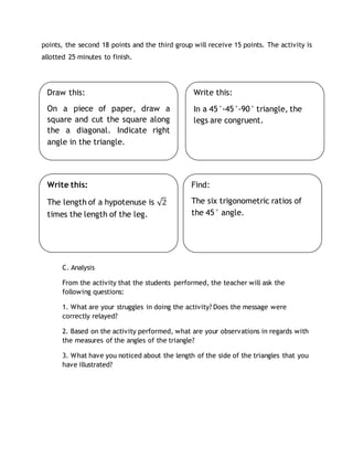 Lesson plan special angles | DOCX