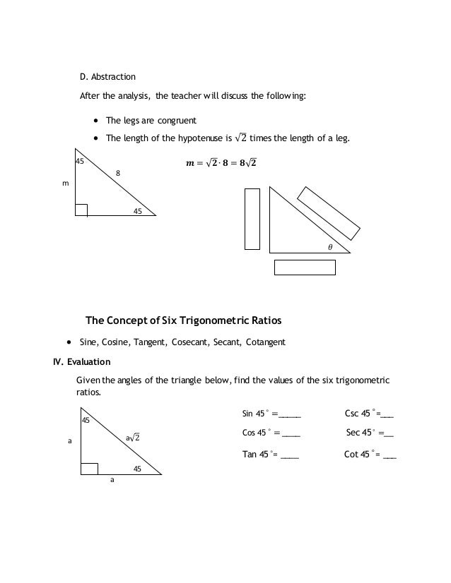 Lesson plan special angles