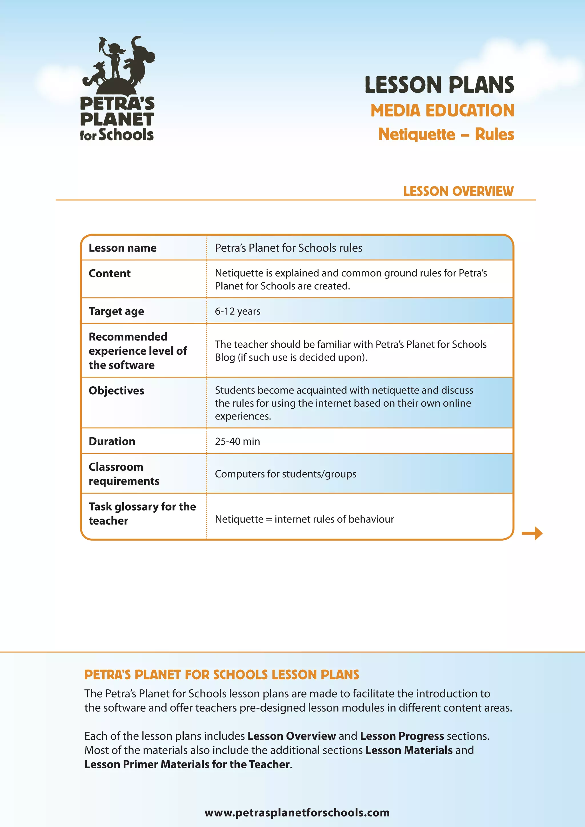 Social media education - lesson plans | PDF