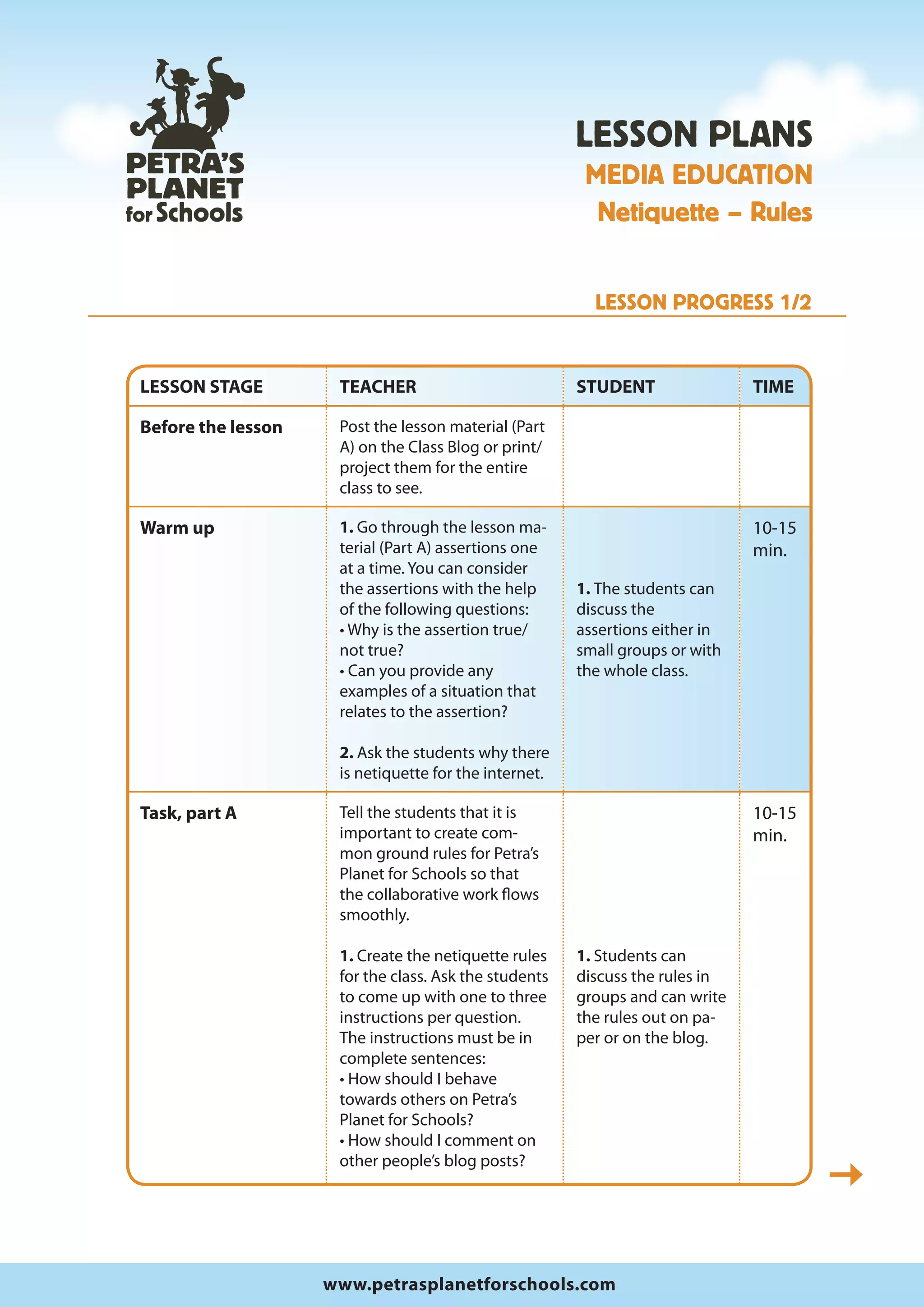 Social media education - lesson plans | PDF
