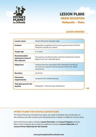 Social media education - lesson plans | PDF