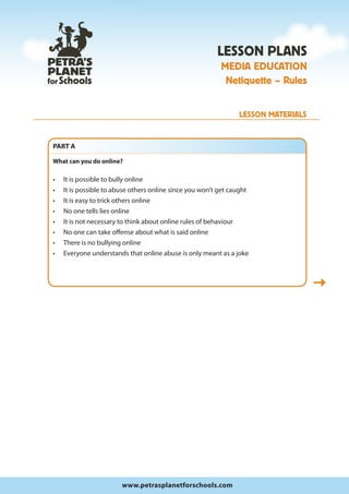 Social media education - lesson plans | PDF