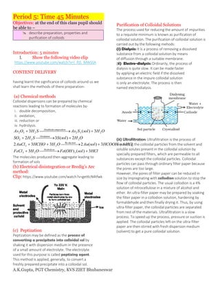 Lesson Plan Surface Chemistry Class XII , CBSE | PDF