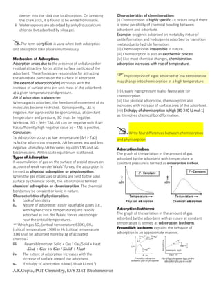 Lesson Plan Surface Chemistry Class XII , CBSE | PDF