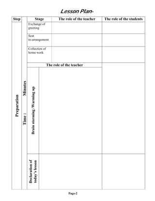 Lesson plan template | PDF