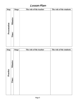 Lesson plan template | PDF