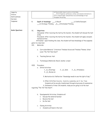 Lesson plan the test | PDF