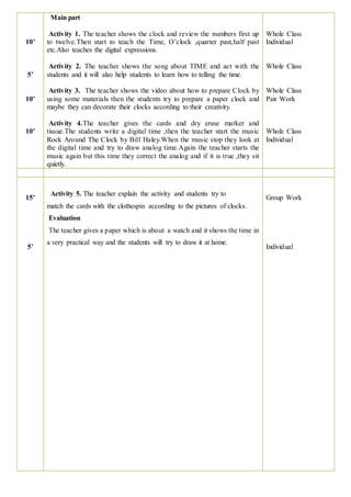 Lesson plan time 1 | DOCX