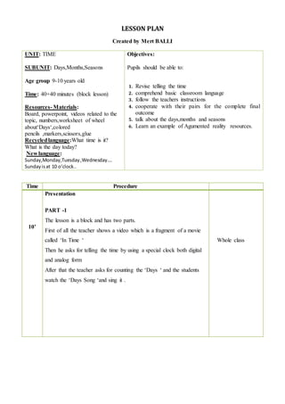 Lesson plan time 3 4- | DOCX