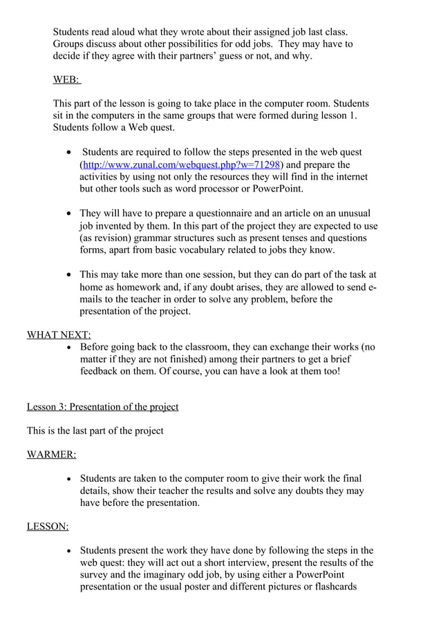 Lesson plan tp 3 | PDF