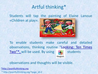 Lesson plan tsapara maria | PPSX | Arts and Crafts | Hobbies & Interests