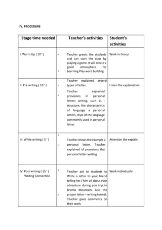 Lesson Plan Writing | PDF