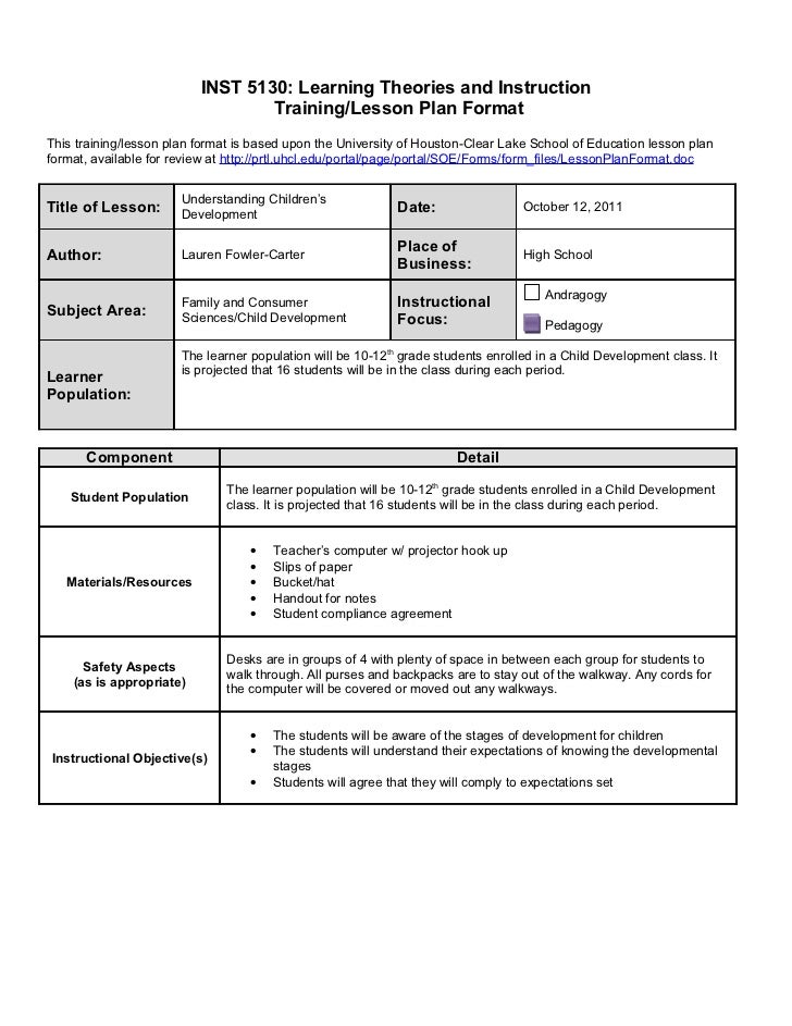 Unit Three Lesson Plan