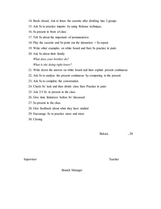 lesson plan unit 5 lvel 1 -INTEGRATED SKILL.docx | Educational ...