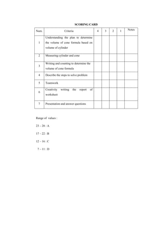 Lesson plan volume | DOCX