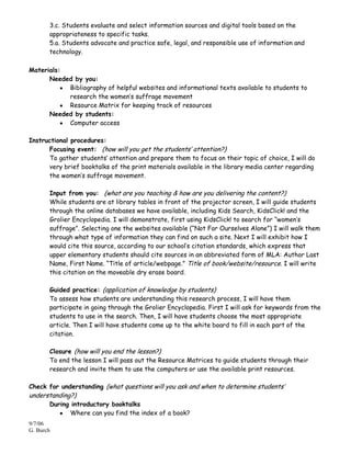 Research Project Lesson Plan | PDF