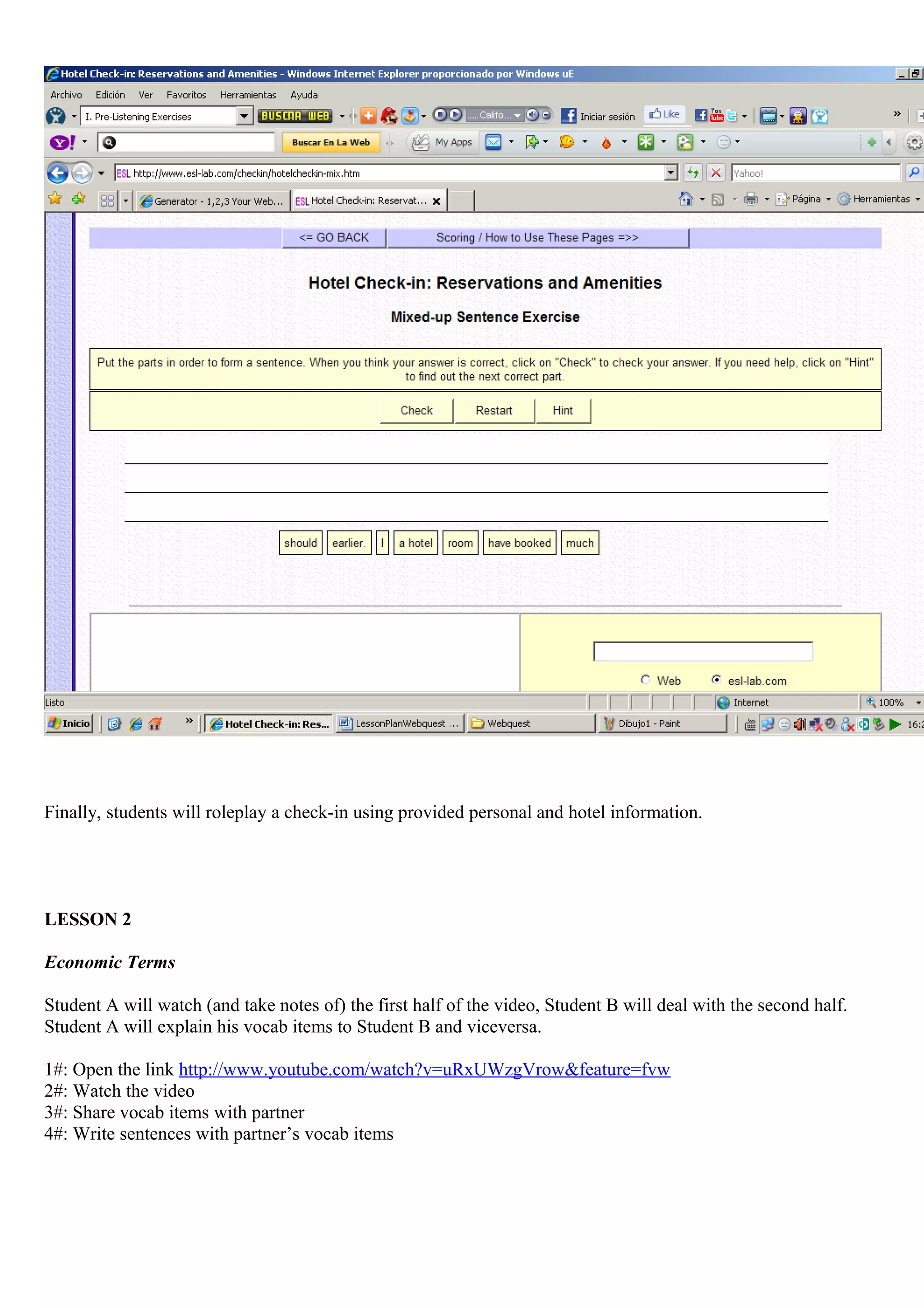 Webquest Lesson Plan | DOC