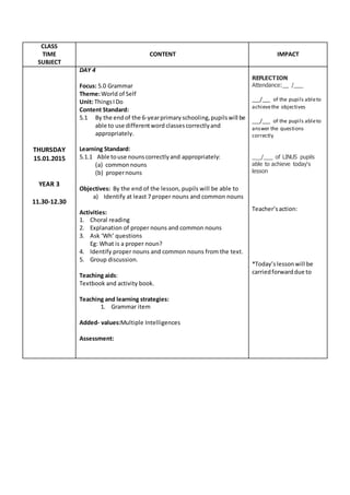 Lesson plan week1 | DOCX
