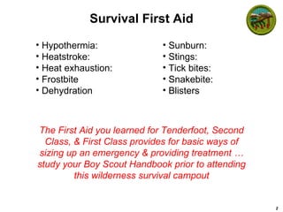 Lesson plan wild survival | PPT