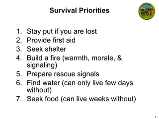 Lesson plan wild survival | PPT