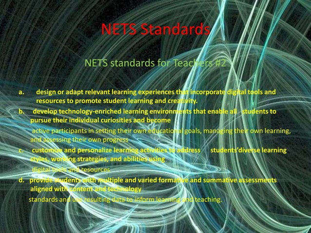 Lesson plan with nets standard for teachers | PPTX