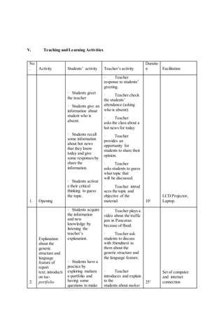 Lesson plan writing | DOCX