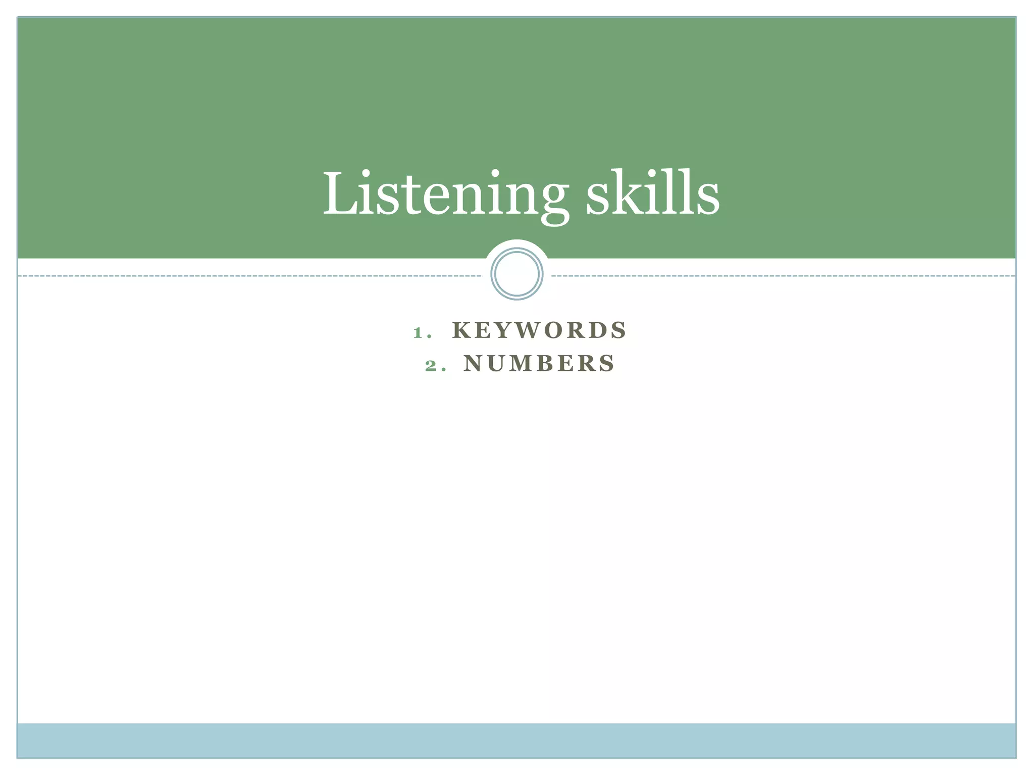 Lesson PPT Listening | PPTX