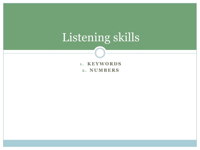 Lesson PPT Listening | PPTX