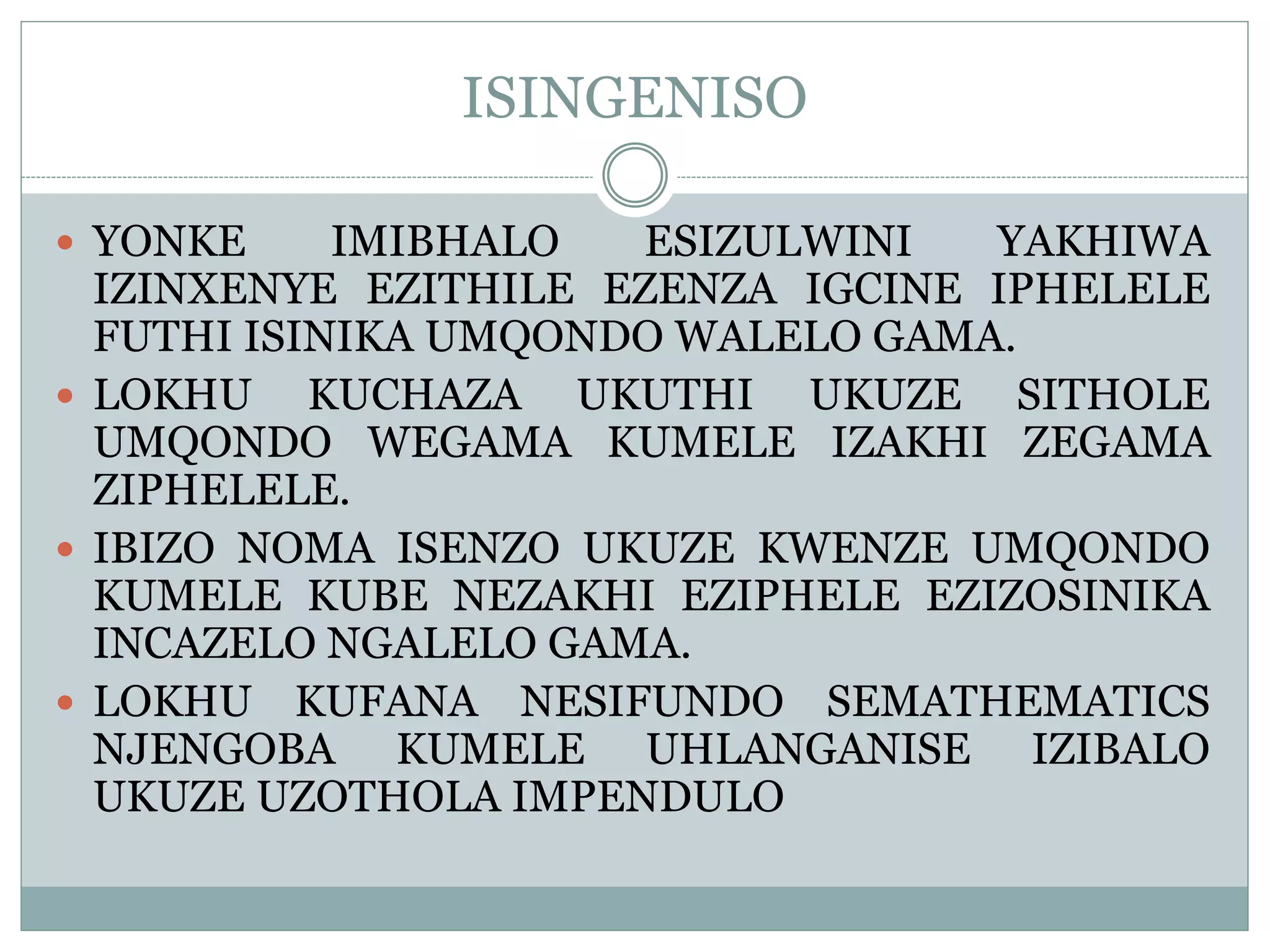 ukwakheka kolimi | PPTX