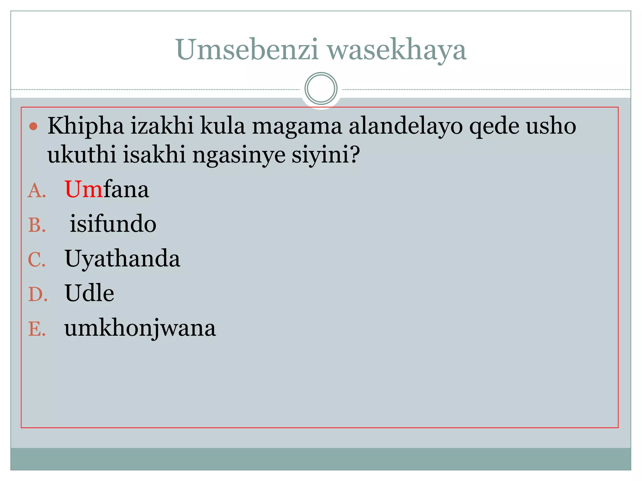 ukwakheka kolimi | PPTX