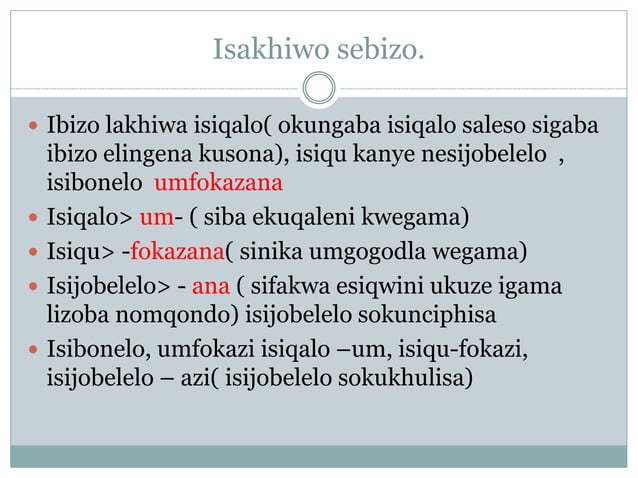 ukwakheka kolimi | PPTX