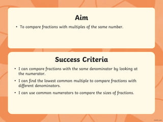 Lesson Presentation - Compare Fractions Final.pptx