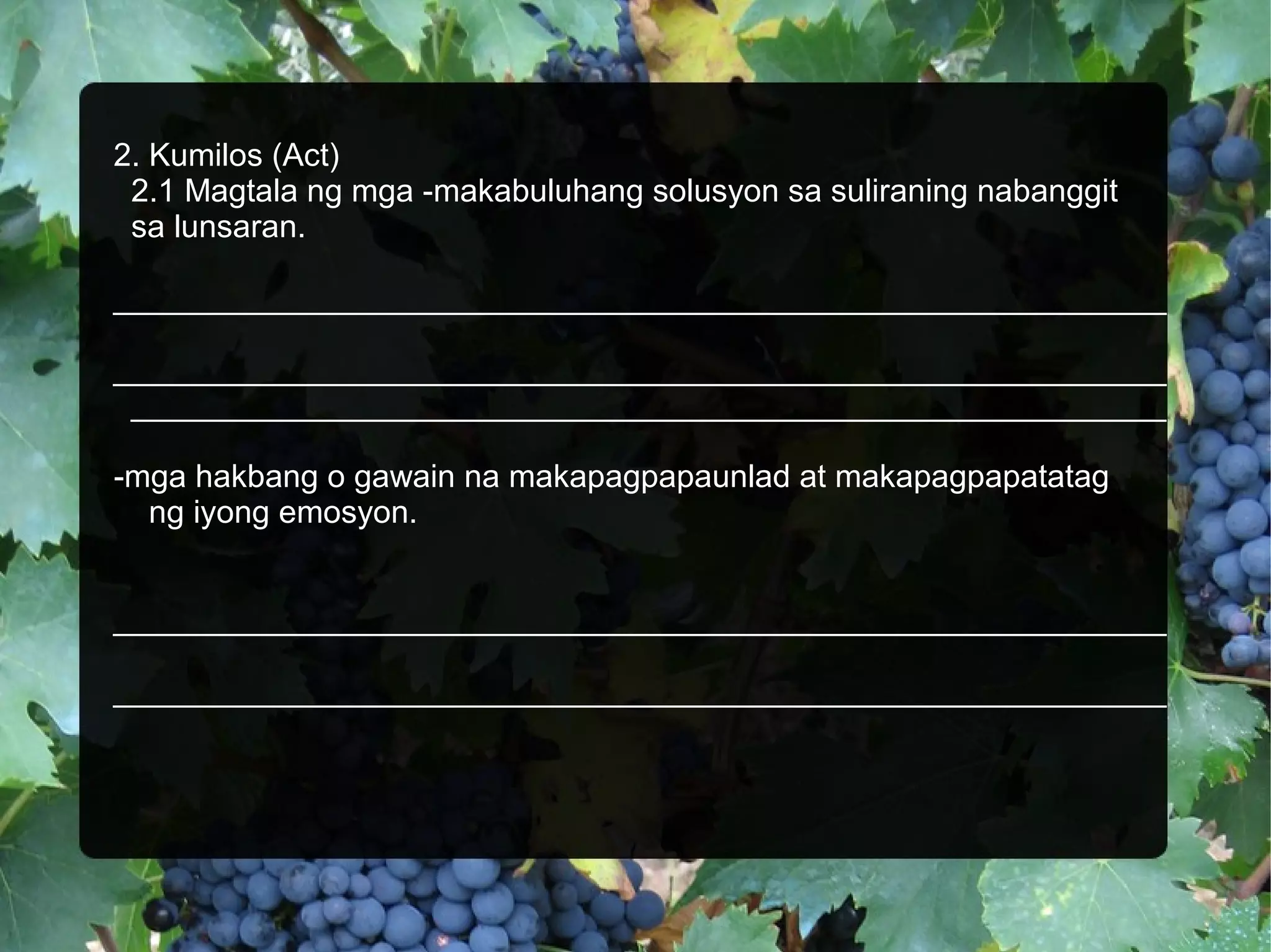 Lesson presentation emosyon by ken lumogdang | ODP