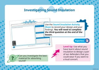 HOMEWORK OF PRIMARY SCHOOL GRADE 4 Sound Insulation.pptx