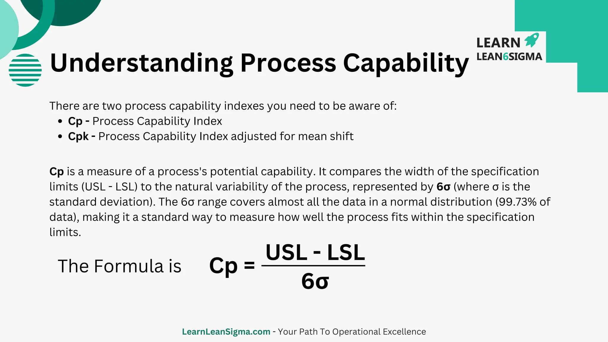 Lesson: Process Capability Index (Cp and Cpk) | PDF
