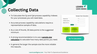 Lesson: Process Capability Index (Cp and Cpk) | PDF