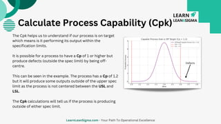 Lesson: Process Capability Index (Cp and Cpk) | PDF