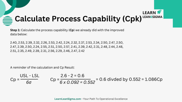 Lesson: Process Capability Index (Cp and Cpk) | PDF