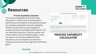 Lesson: Process Capability Index (Cp and Cpk) | PDF