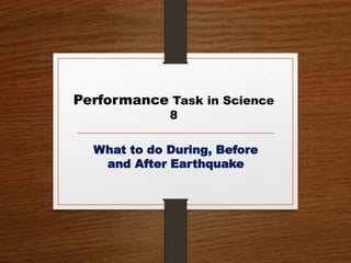 Lesson project presentation all about earthquake | PPT