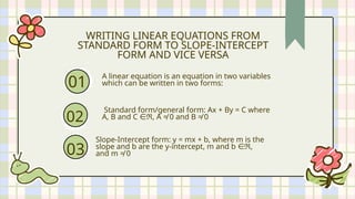 LESSON PROPER_03-Writing linear equations from standard form to slope ...