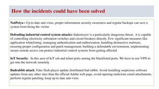 Lessons learned from 2017 cybersecurity incidents, 2018 and beyond | PDF