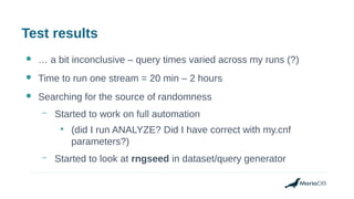 Lessons for the optimizer from running the TPC-DS benchmark | PDF