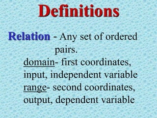 LESSONS 1-3 Gen Math. functions and relationsppt | PPT