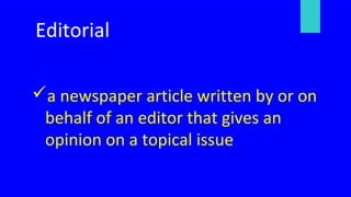 EAPP11_Lessons 11 12 editorial | PPT | Publishing Industry | Industries